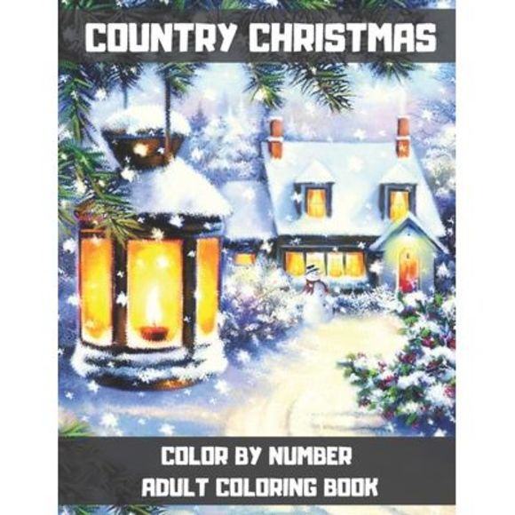 Gaia Weiss | Other | Country Christmas Color By Number Adult Coloring ...